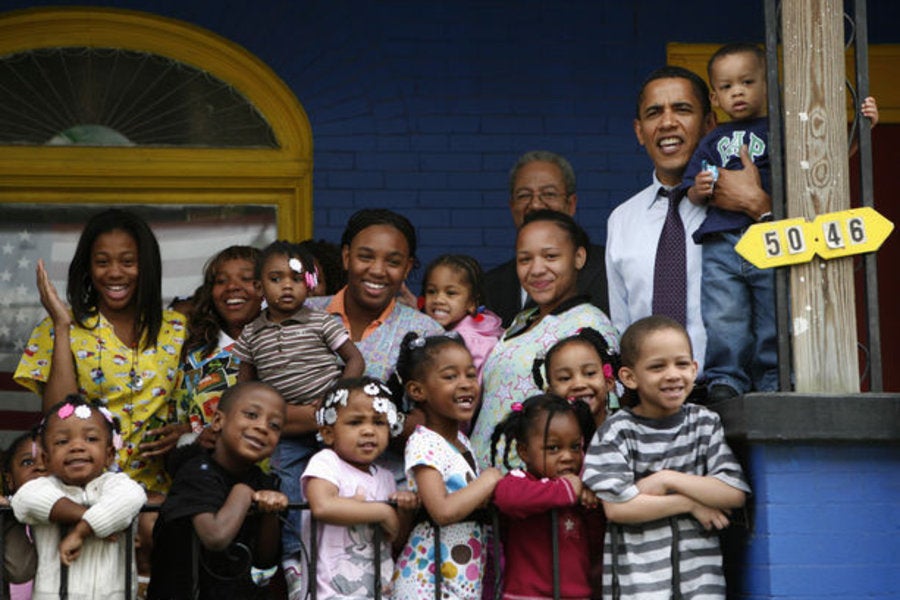 Obama and His Young Supporters - Essence