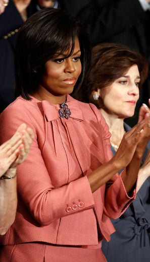 First Lady Style: Brooches | Essence