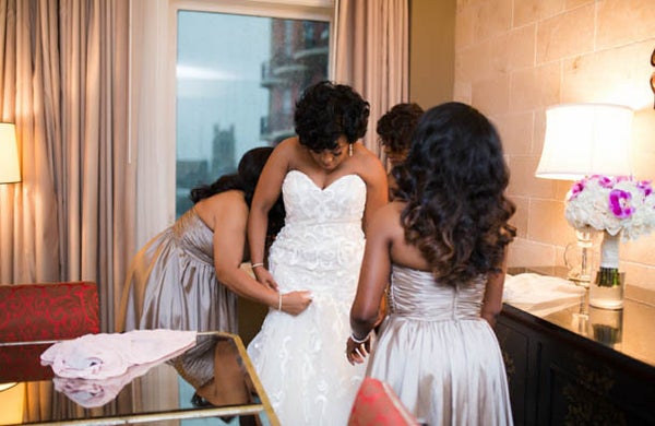 Bridal Bliss: Tymesha and H's Houston Wedding - Essence