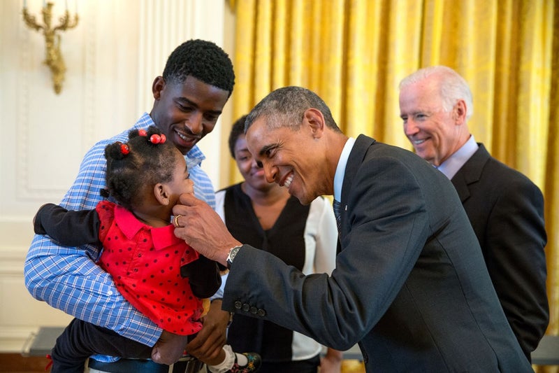 Obama and Kids Photos - Essence