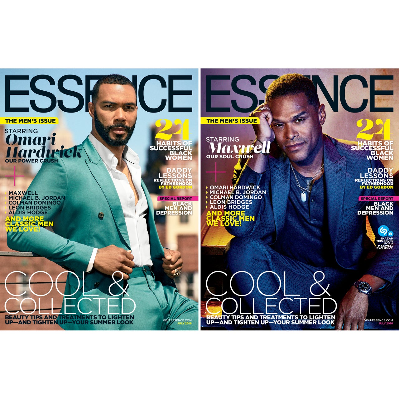 ESSENCE July Issues Feature Maxwell and Omari Hardwick | Essence