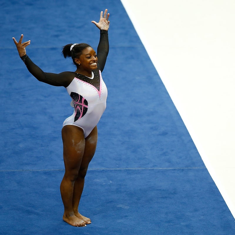Simone Biles' Sparkly Leotards Essence