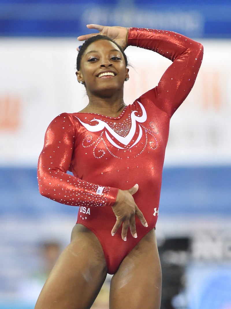 Simone Biles' Sparkly Leotards Essence