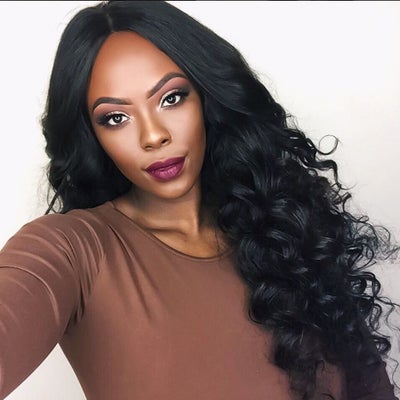 Beautiful Women Wearing Waist Length Extensions - Essence