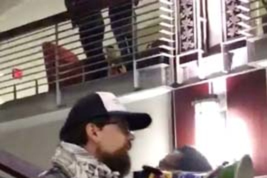 Protestor Pushed Down Stairs By Trump Supporter Essence