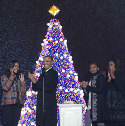 The Obama Family At Every National Christmas Tree Lighting Ceremony ...