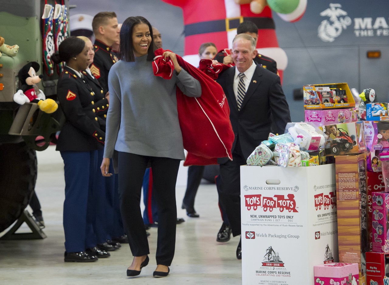 Michelle Obama Makes One Stylish Santa in Cozy Winter Look | [site:name ...