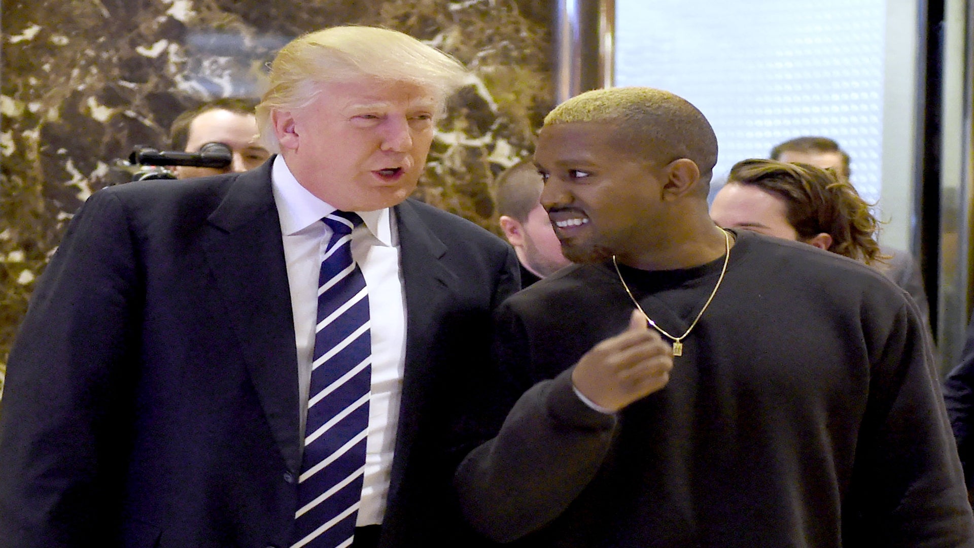 Kanye Visits Trump Tower For A Meeting