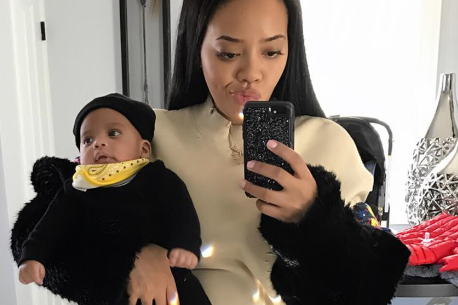 Angela Simmons And Baby Wear Matching Batman Tees - Essence
