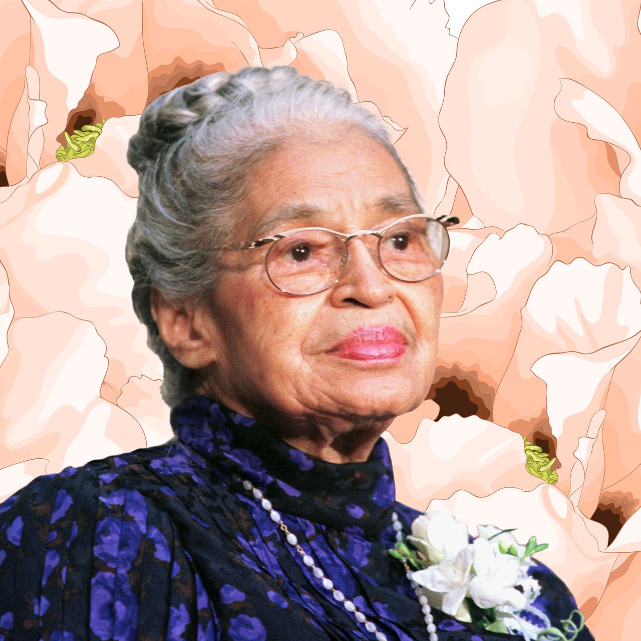 Rosa Parks In Her Casket Open