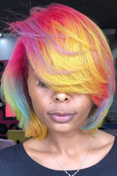 Rainbow Hairstyles Natural Hair - Essence