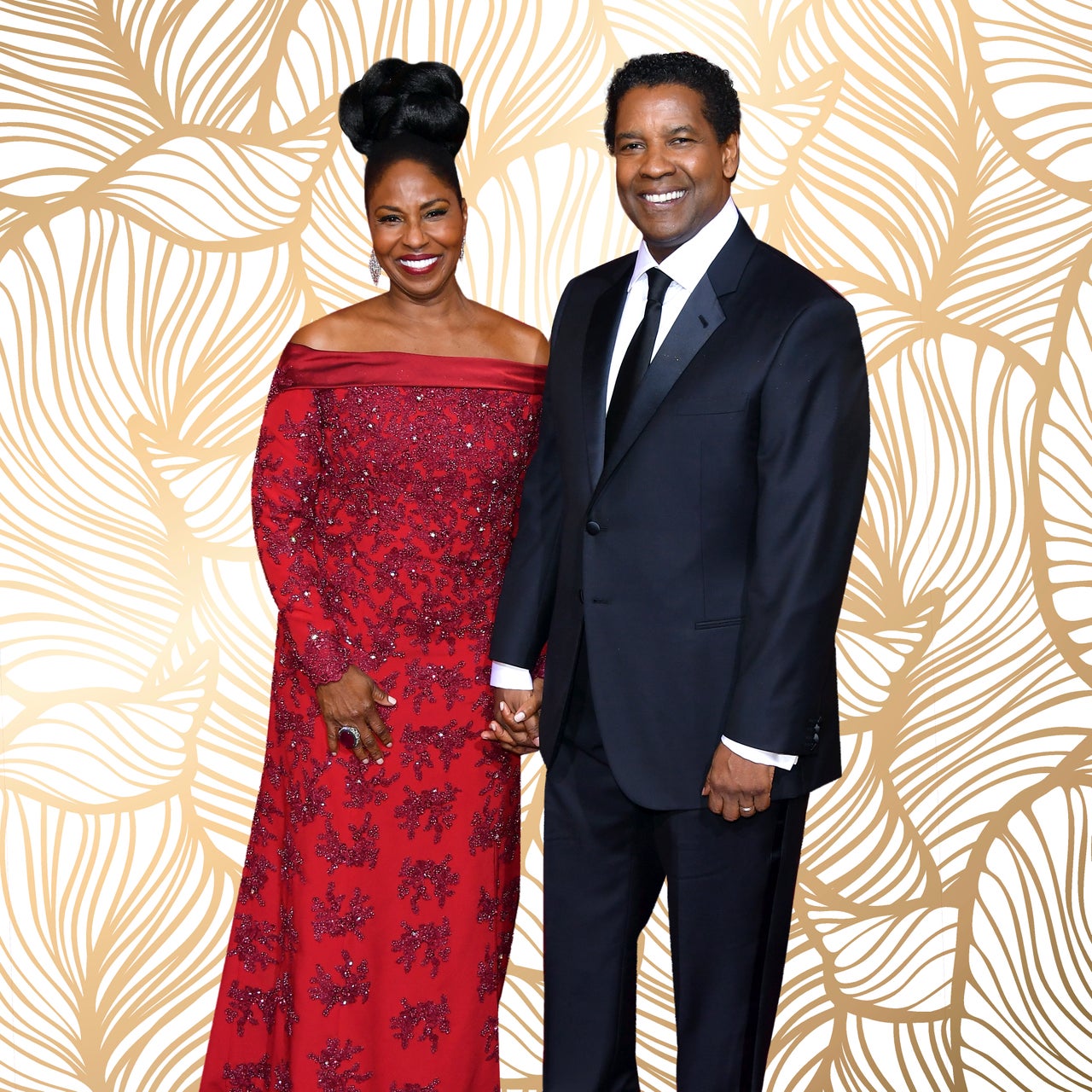 Denzel Washington And Wife Pauletta Washington Photos Then & Now ...