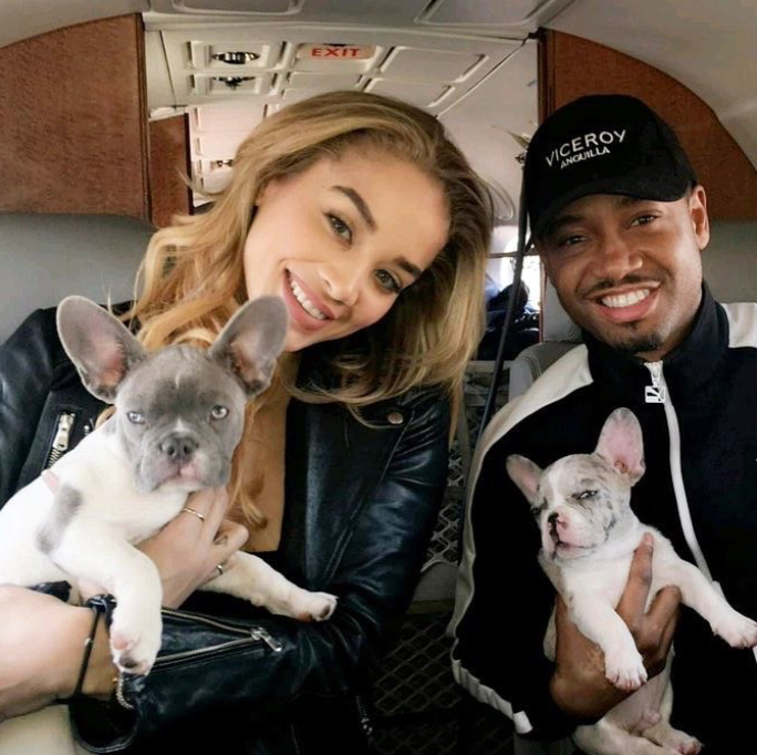 Terrence J And Girlfriend Jasmine Sanders Take Their Puppies To the ...