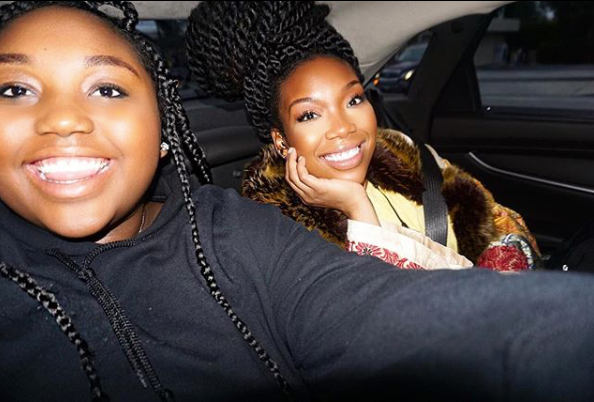 Here Are Cute Twinning Photos Of Brandy And Her Daughter Sy'rai