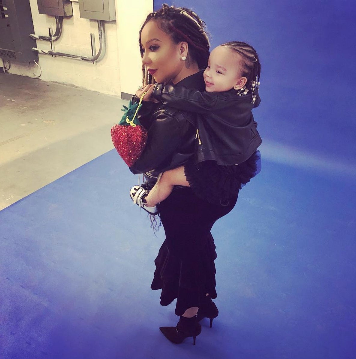 Tiny And Her 2-Year-Old Daughter Share An Adorable Moment During A ...
