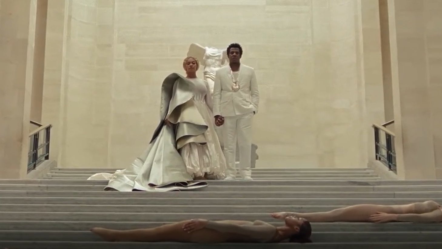 Beyoncé Mimics Goddess In $140K Dress For “Apeshit” Music Video Essence