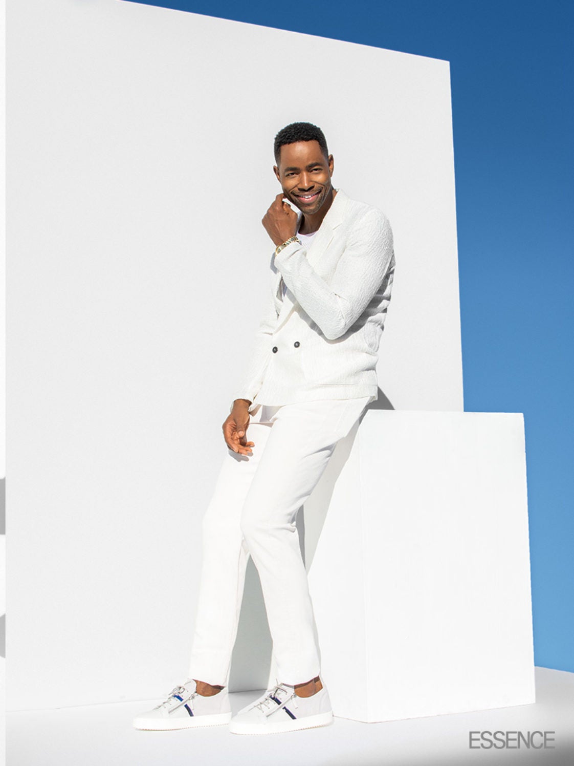 Jay Ellis Is White Hot In Summer's Coolest Hue - Essence