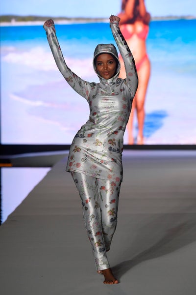 Cynthia Rowley Made Halima Aden A Custom Burkini - Essence