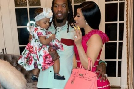 Cardi B. Shares A Video Of Offset Laying Kulture's Edges And It's The ...