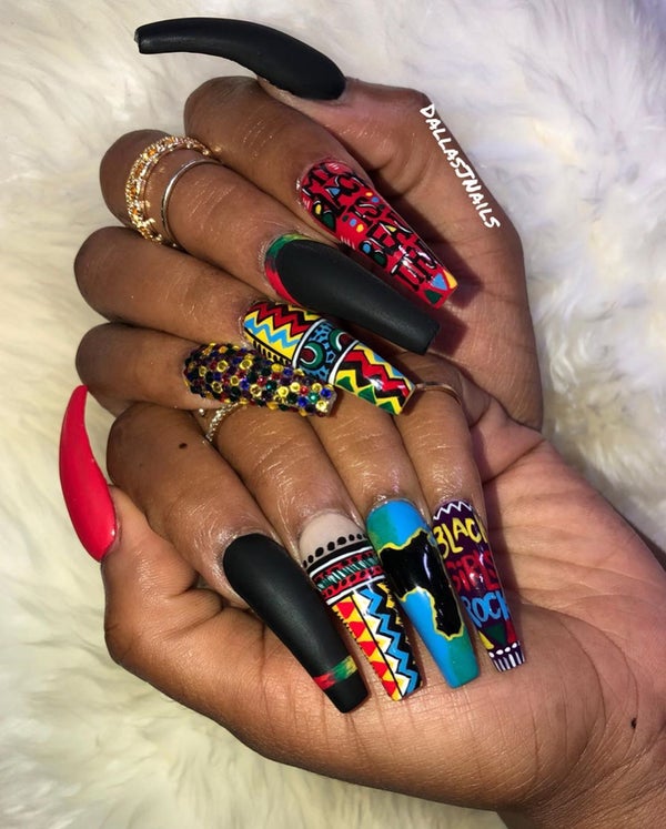 This African Print–Inspired Nail Art Captures The Spirit Of The ...