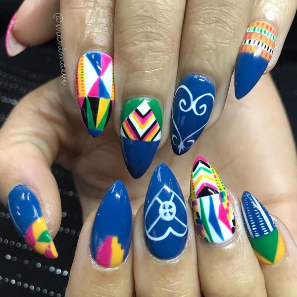 This African Print–Inspired Nail Art Captures The Spirit Of The ...