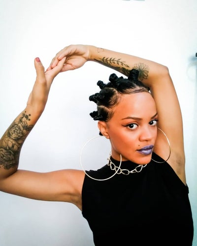 20 Beautiful Black Women Showing Us How To Rock Bantu Knots Anywhere ...