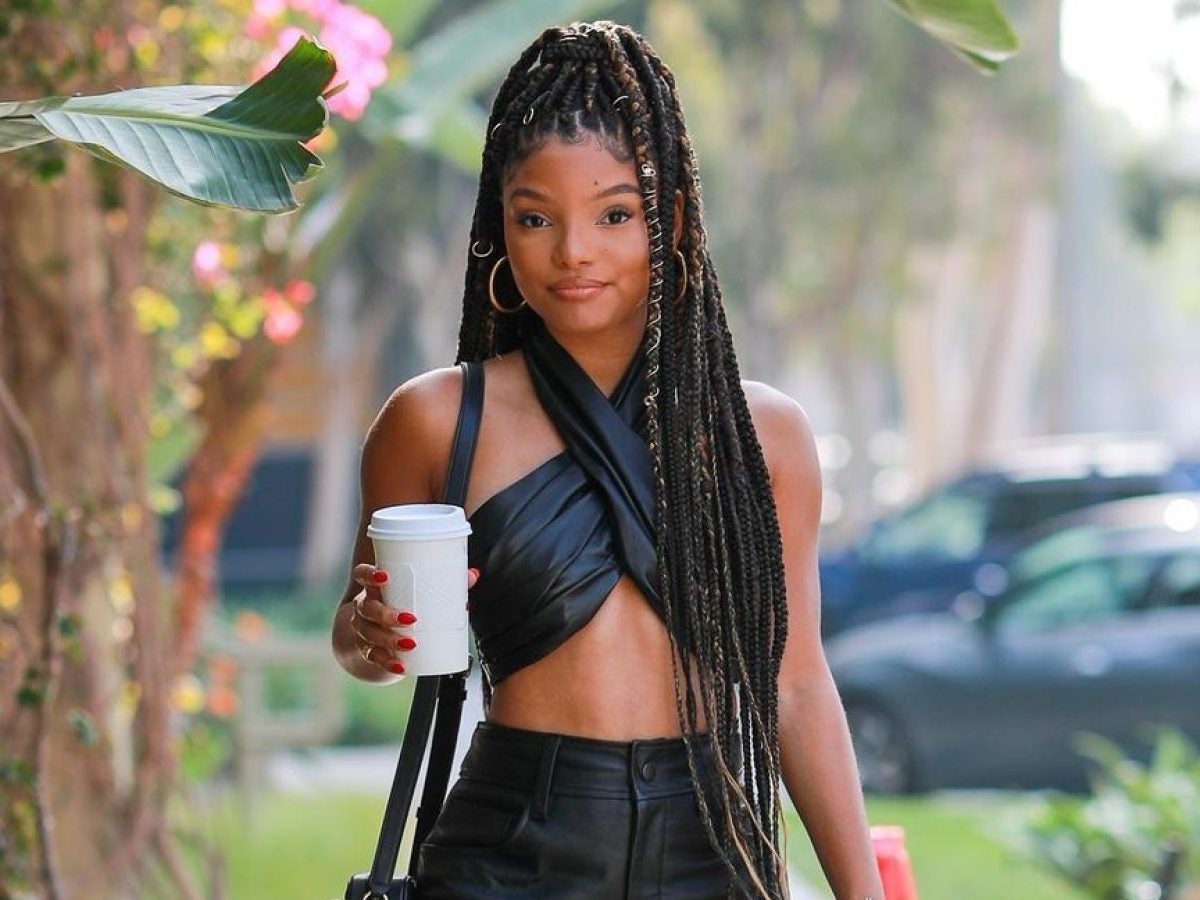 Halle Bailey Struts Through LA In This Must See Leather Fit | Essence