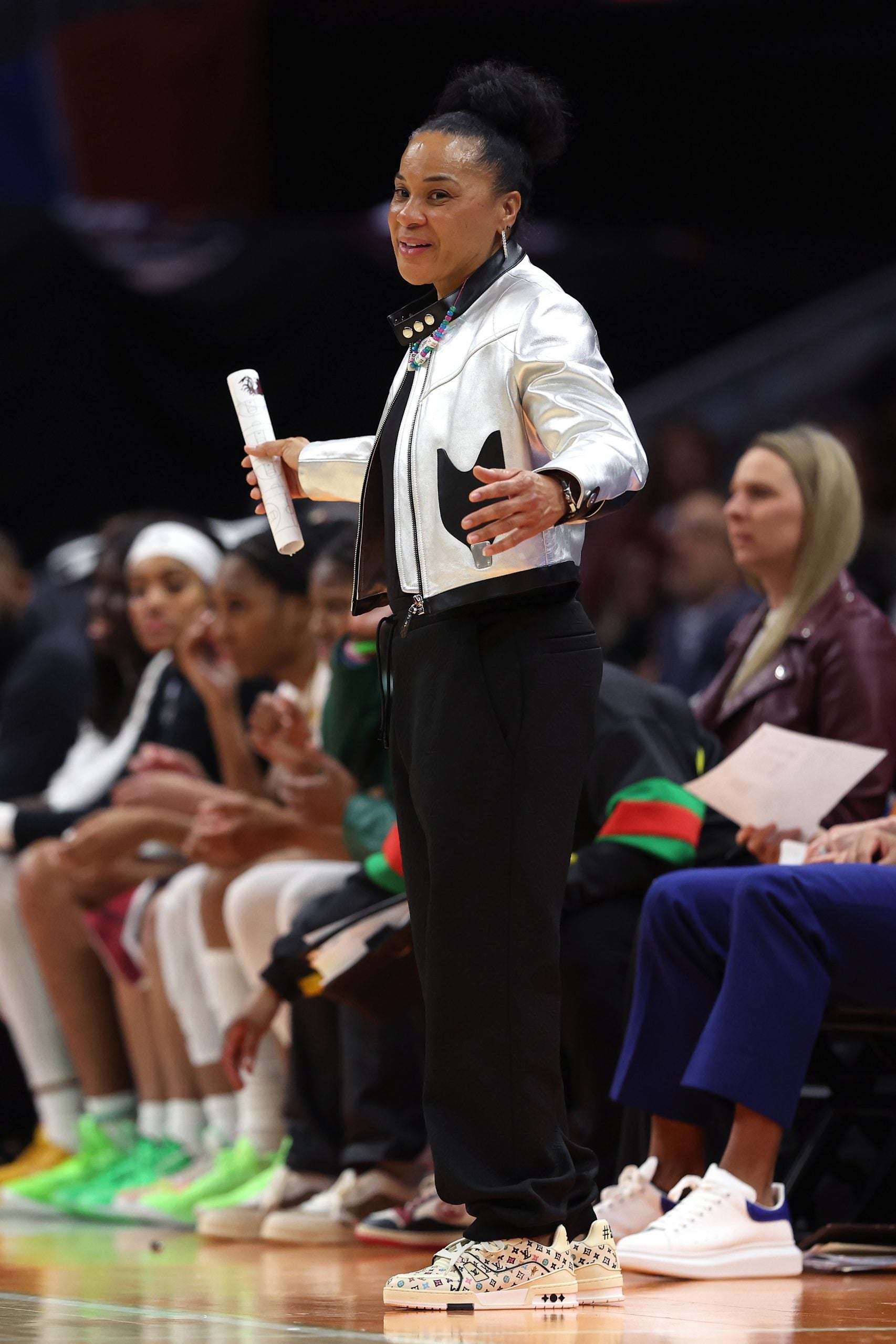A Closer Look At The Designer Looks Of Dawn Staley The NCAA’s Flyest ...