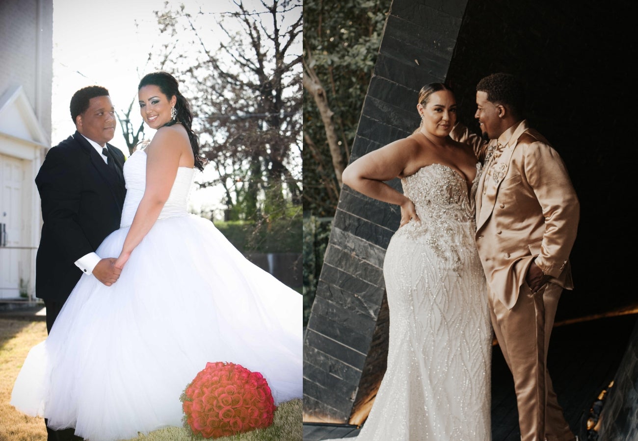 Bridal Bliss: Curvy Influencer Rochelle And Michael Johnson Celebrated ...