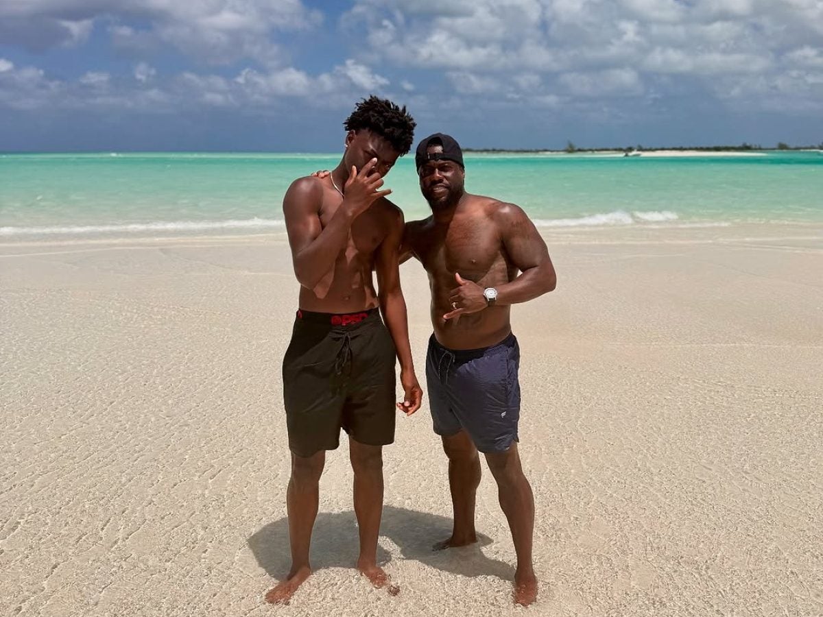 All Grown Up! Kevin Hart's Son Towers Over Him On Family Vacation | Essence